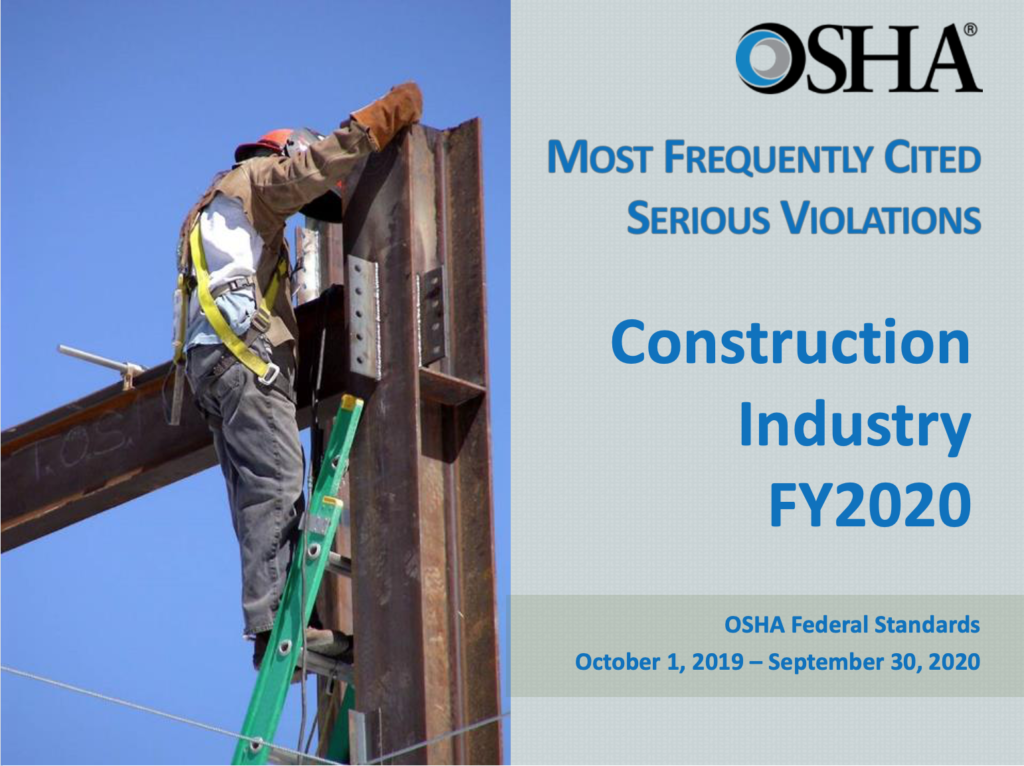 OSHA Most Frequently Cited Serious Violations FY 2020 | Oshaedne
